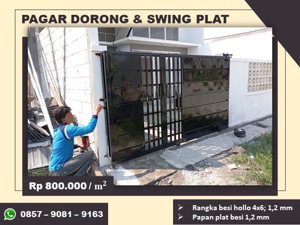 Jasa Pembuatan Pagar Pintu Gerbang Teralis Railing Laser Cutting Besi ...