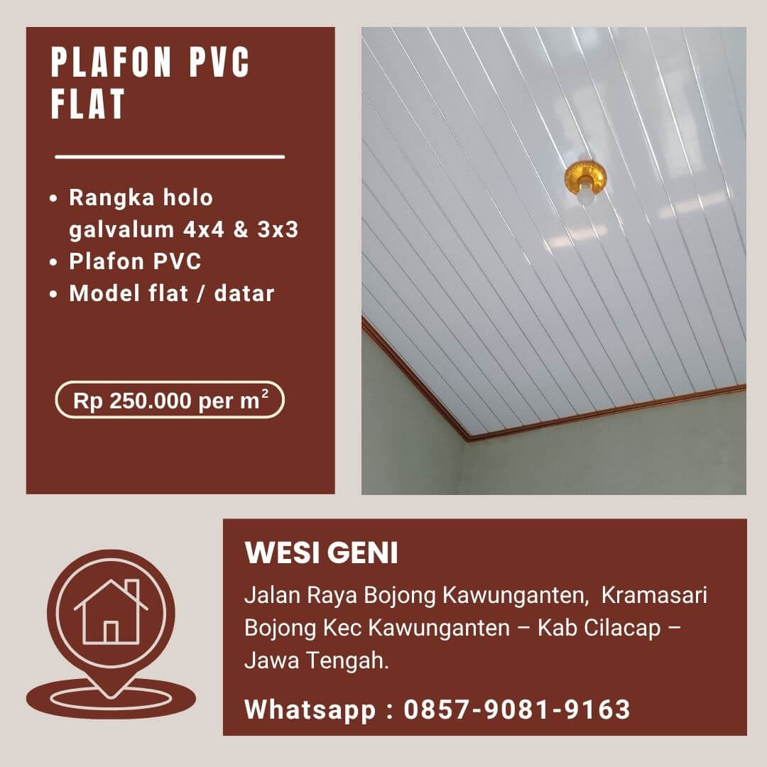 Jasa Pasang Plafon PVC Cilacap - Gratis Konsultasi & Survei | Pasang Kanopi