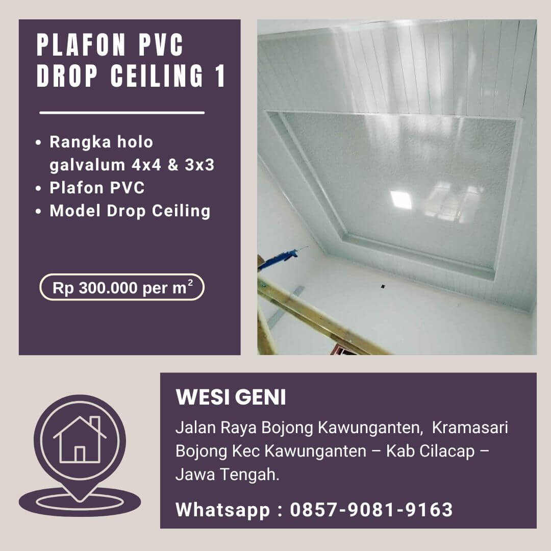 Jasa Pasang Plafon PVC Cilacap - Gratis Konsultasi & Survei | Pasang Kanopi