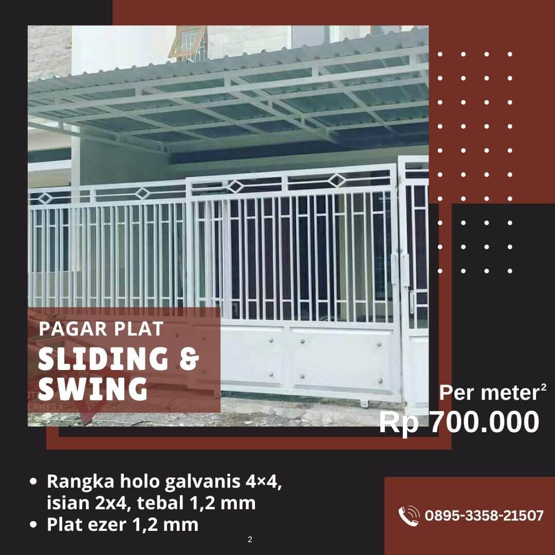 Jasa Pembuatan Pagar Pintu Gerbang Lisplang Laser Cutting Besi di ...