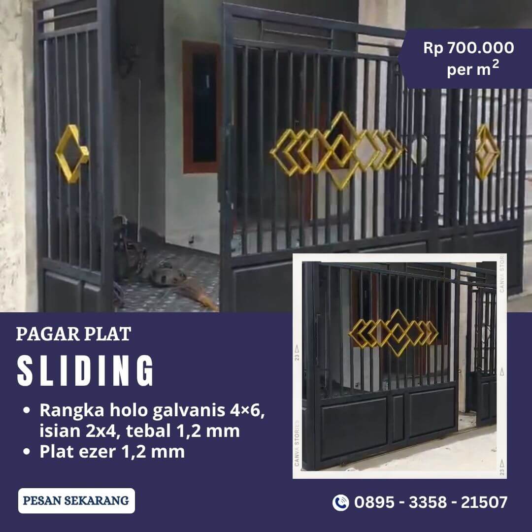 Jasa Pembuatan Pagar Pintu Gerbang Lisplang Laser Cutting Besi di ...
